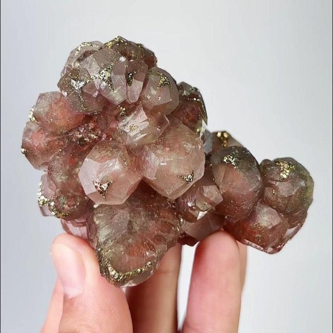 Natural Red Calcite and Pyrite, Mineral Specimen:daye,hubei - Etsy