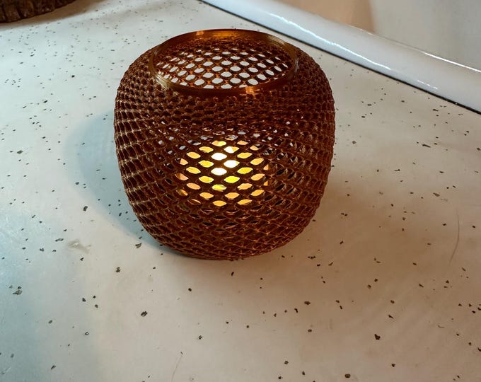 Voronoi Teardrop LED Tea Light Holder: Unique Home Decor Gift for ...