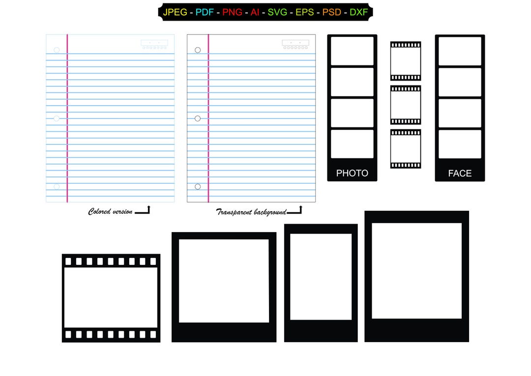 Bundle Notebook Digital Art - Multi Format Download (dxf, Jpeg, Pdf ...