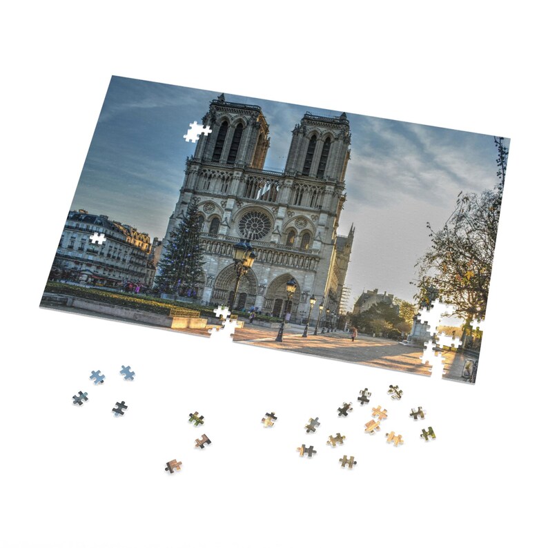 500 & 1000 Piece Jigsaw Puzzle - Notre-dame Cathedral, Paris, France - Etsy