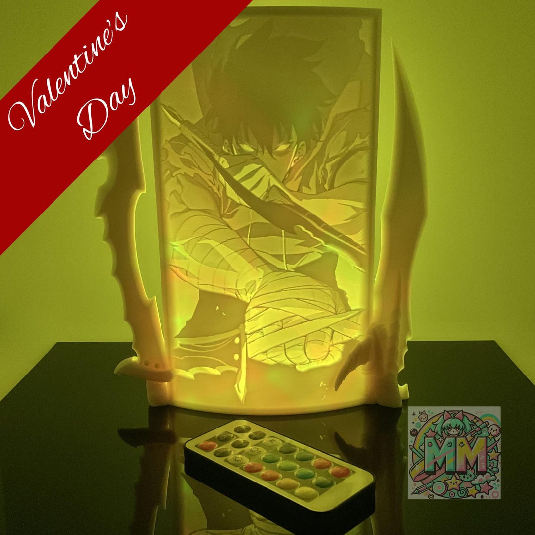 Solo Leveling Lamp - 3D Printed Lithophane, Solo Leveling Light, Solo ...