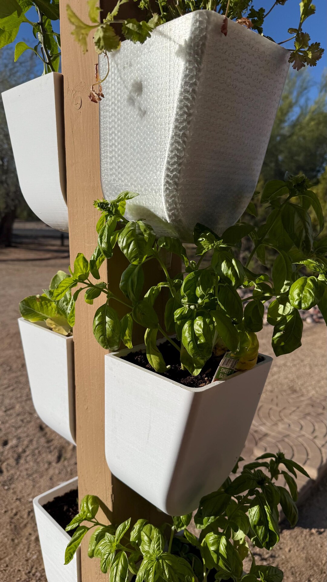 Hanging Insulated Planters Flower Pots With Drain and Hose Fitting and Cap - Etsy