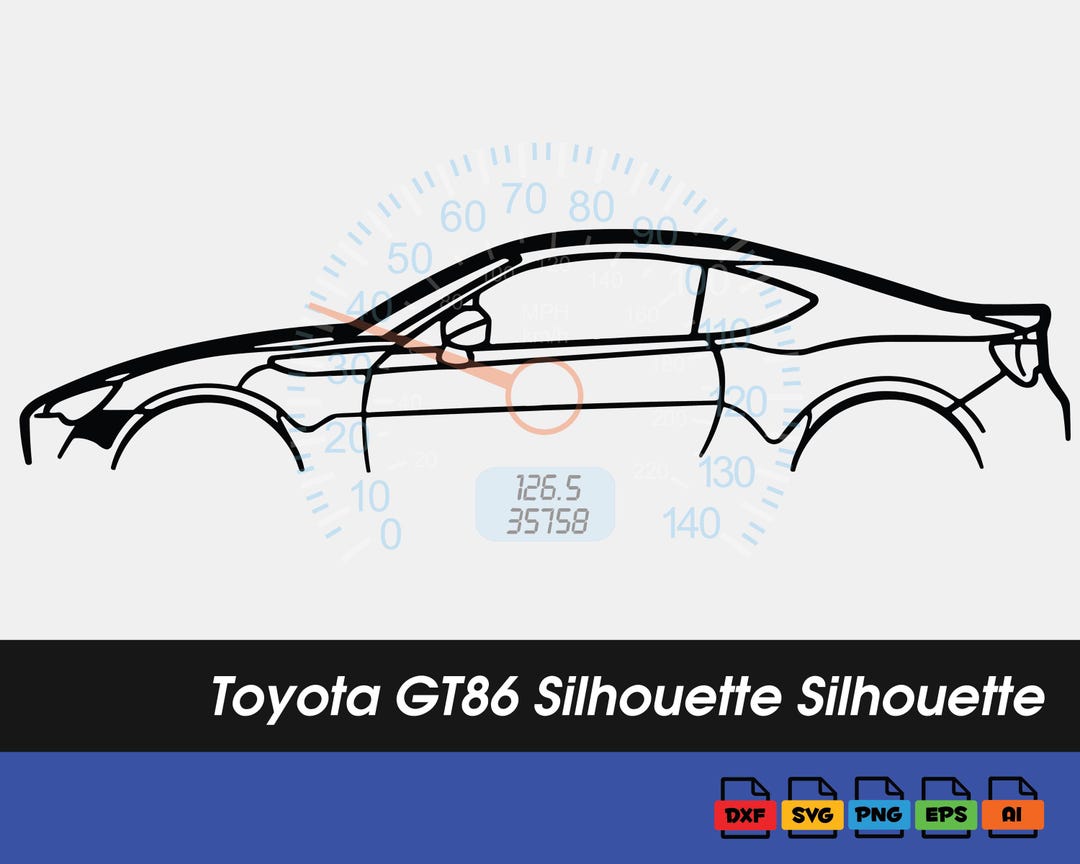 Toyota Gt 86 SVG PNG DXF Files - Etsy