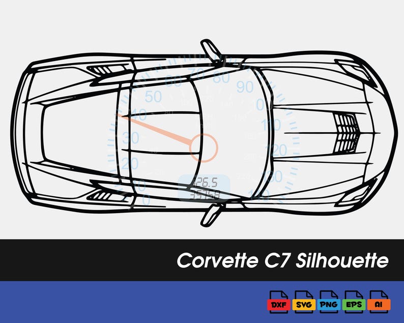 Corvette C7 SVG PNG DXF Files - Etsy
