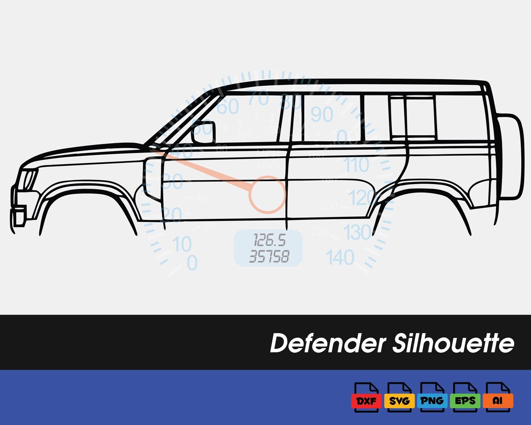 Land Rover Defender SVG PNG DXF Files - Etsy