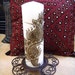Henna Candle has Henna Design and Swarowski Crystals One of | Etsy