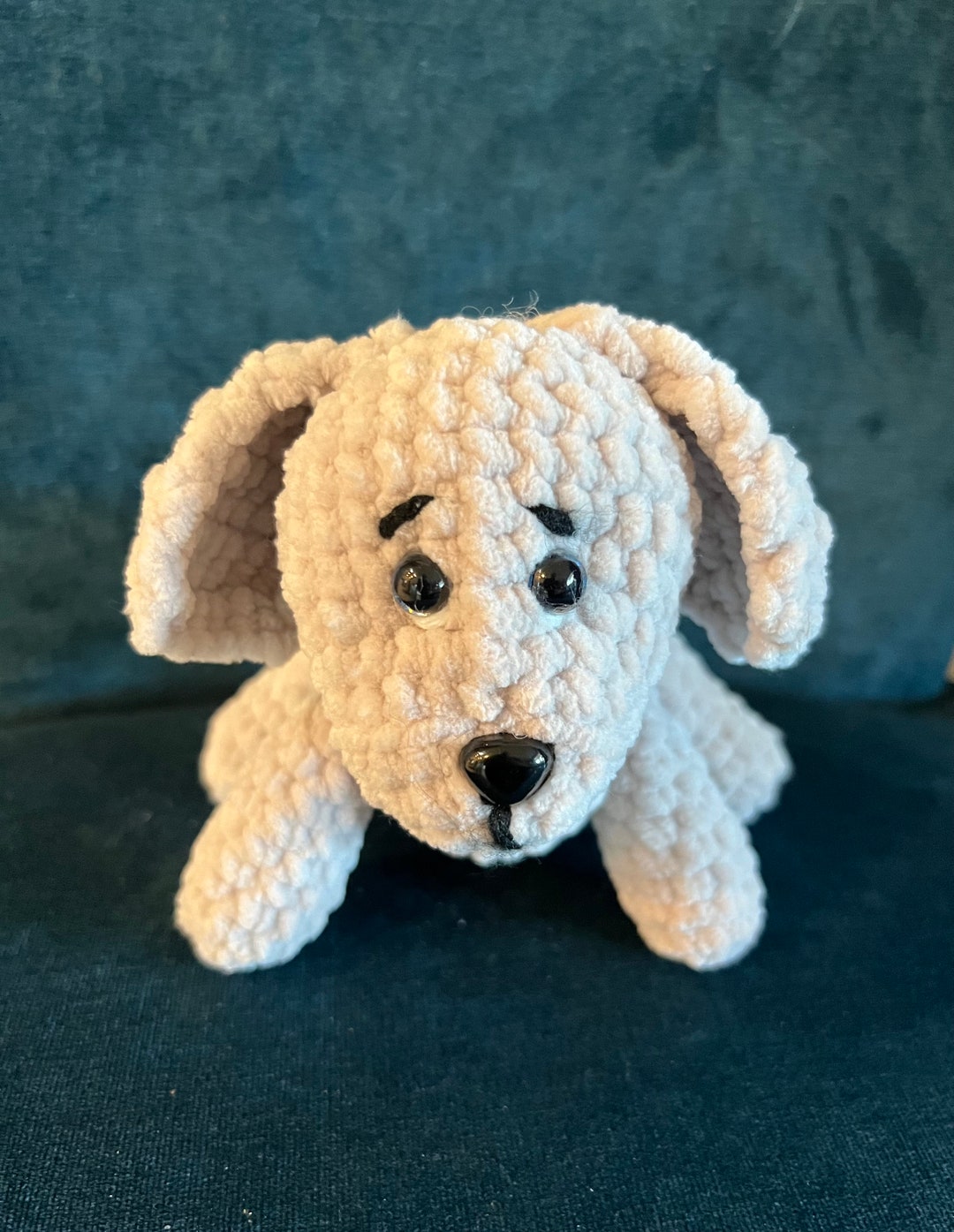 Amigurumi Crocheted Little Dog Plushie Keepsake - Etsy