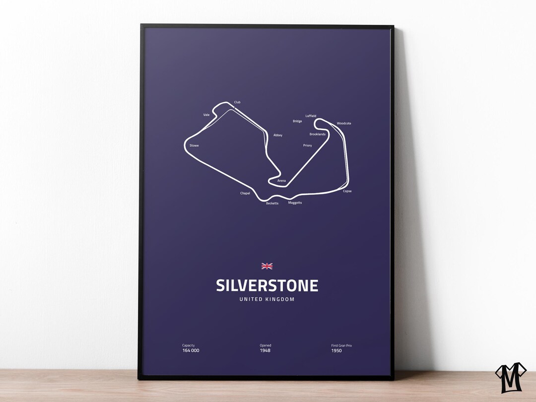 Silverstone F1 Poster, Formula 1 Poster, F1 Merch, F1 Wall Art, Formula ...