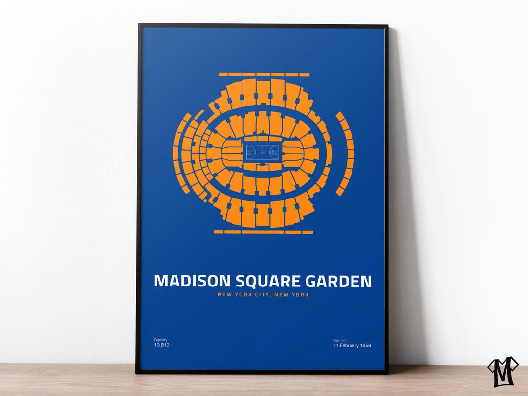 Knicks, New York Knicks Poster, NBA Poster, Stadium Poster, Basketball ...