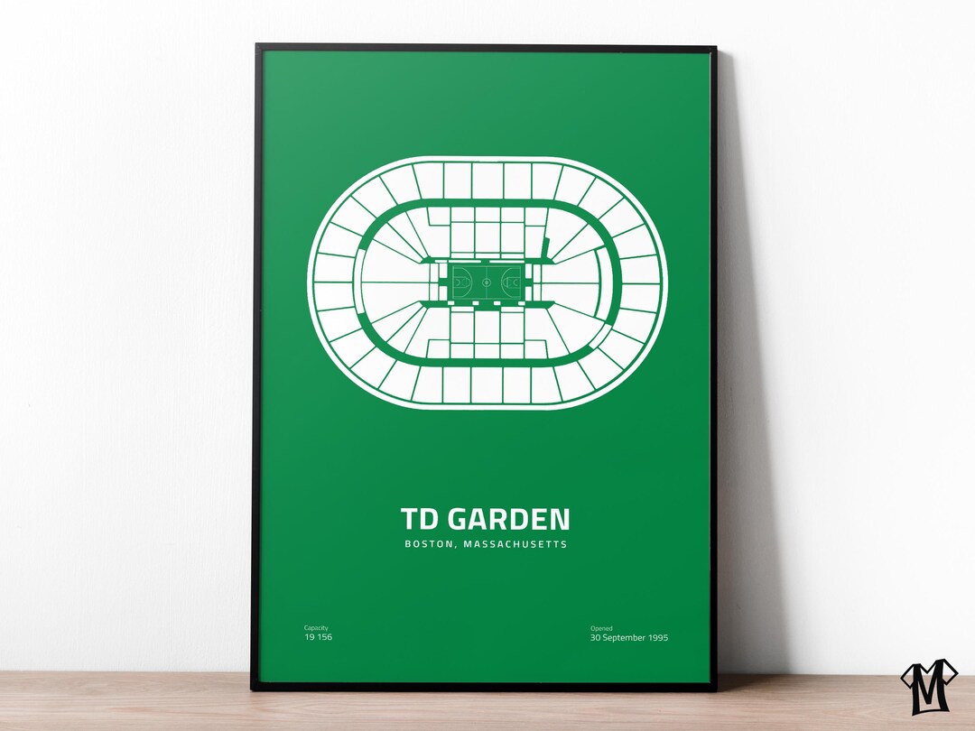 Boston Celtics Poster, NBA Poster, Stadium Poster, Basketball Poster ...