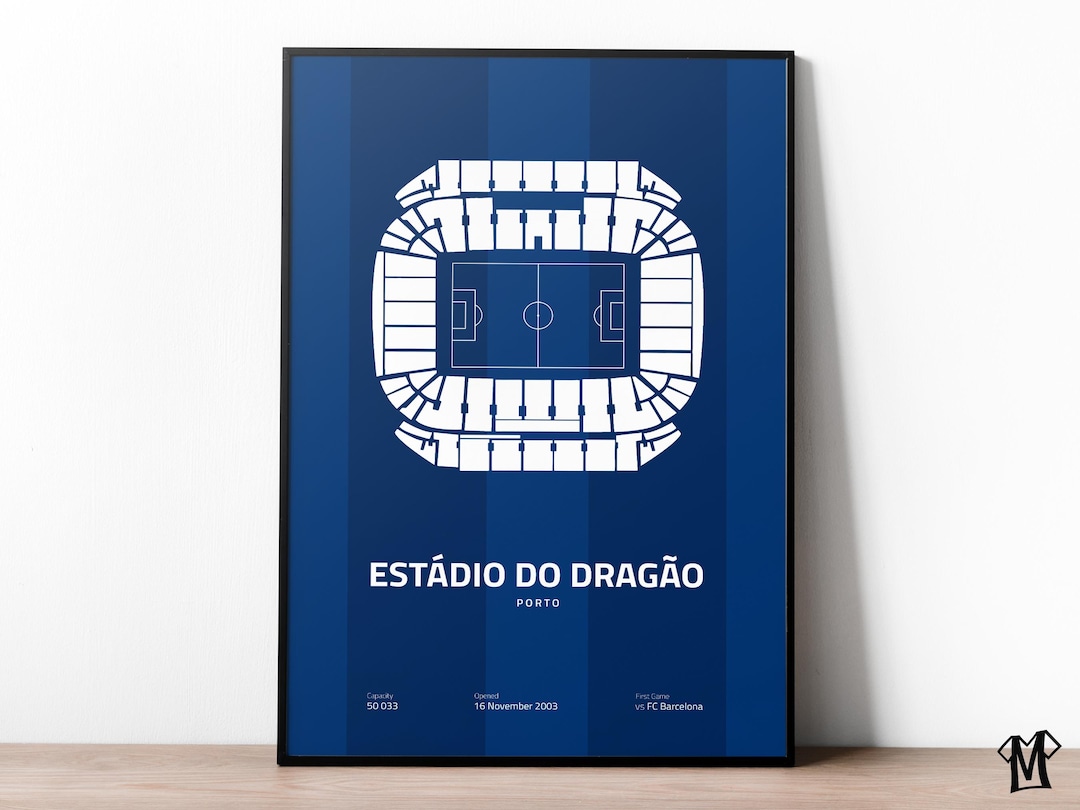 Porto Poster, FC Porto Football Prints, Stadium Poster, Soccer Wall Art ...