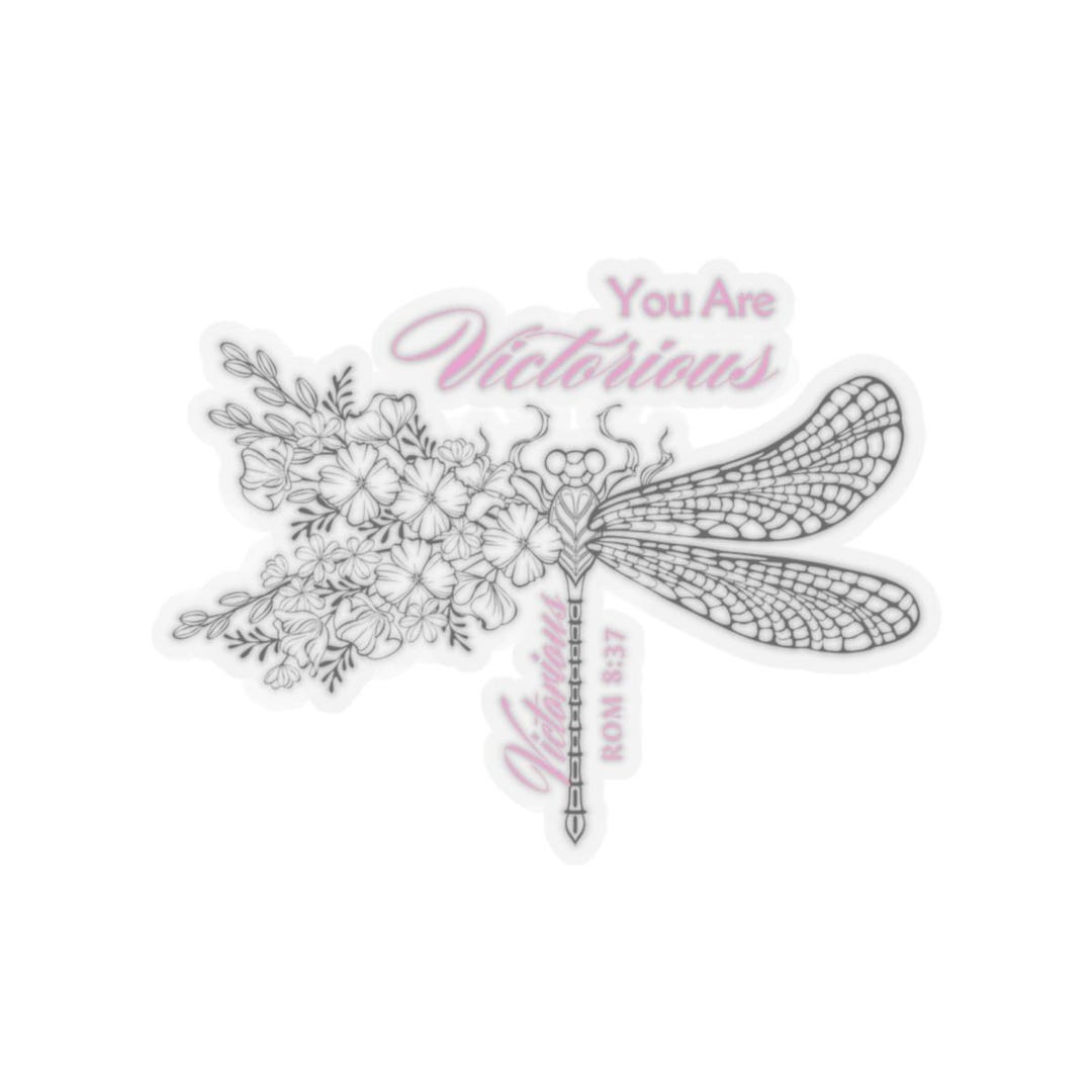 Faith-inspired Kiss-cut Stickers You Are Victorious Dragonfly Sticker ...