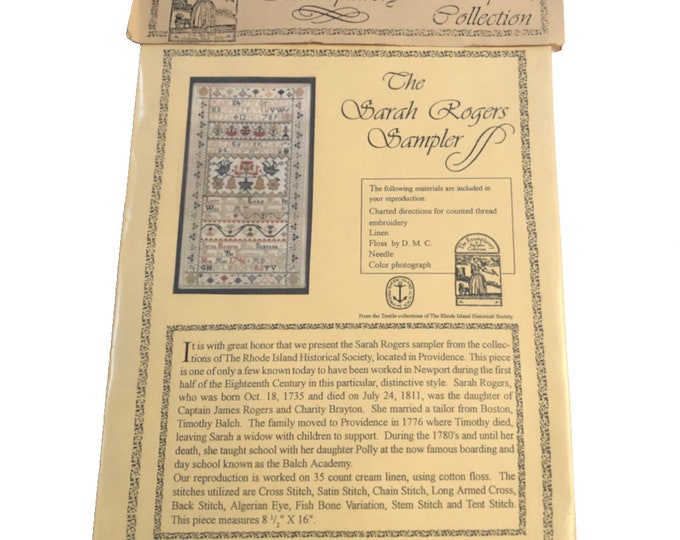 The Sarah Rogers Sampler From the Examplarery - Etsy