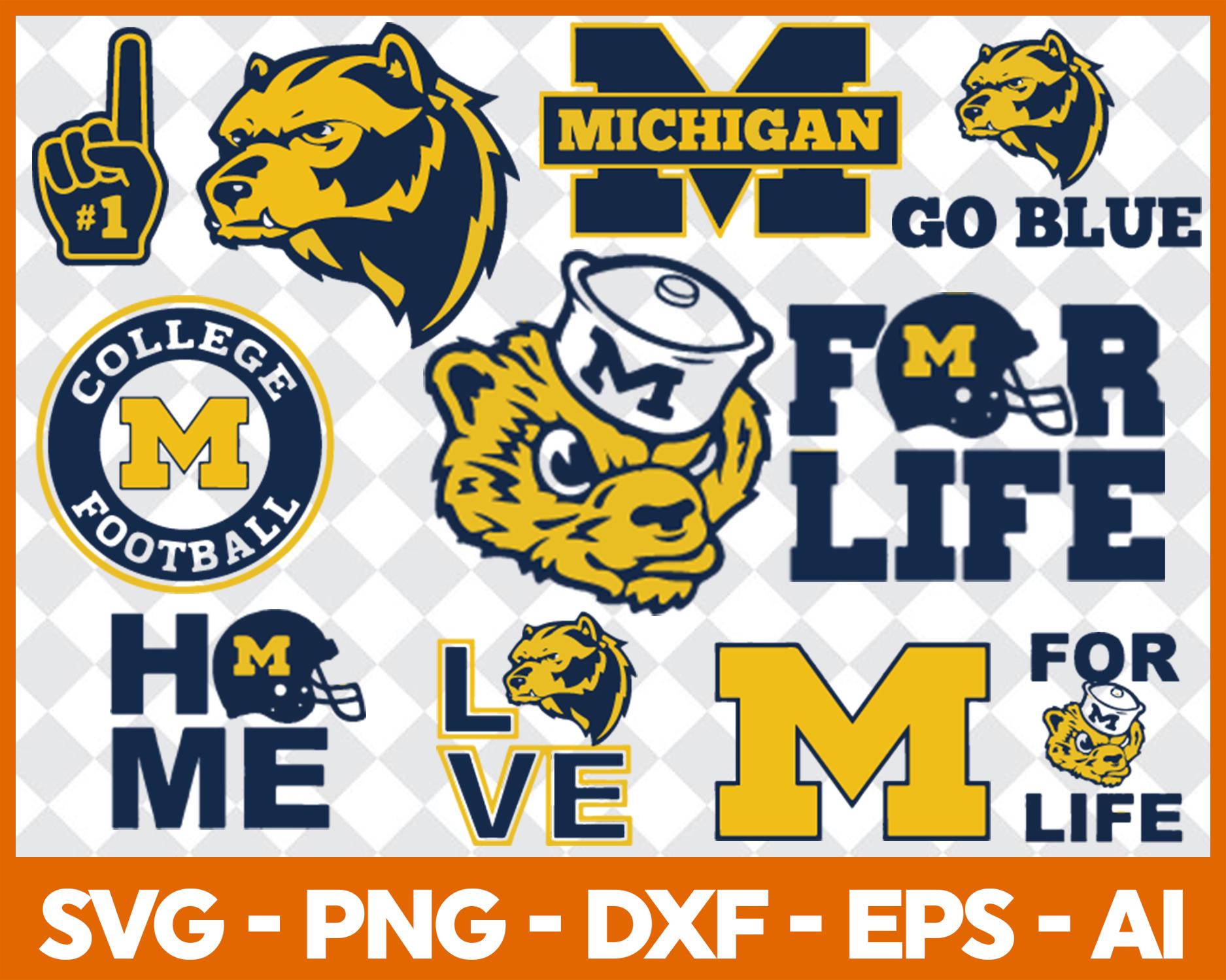 Michigan Sublimation, Football Svg, Football Png, Michigan Svg ...