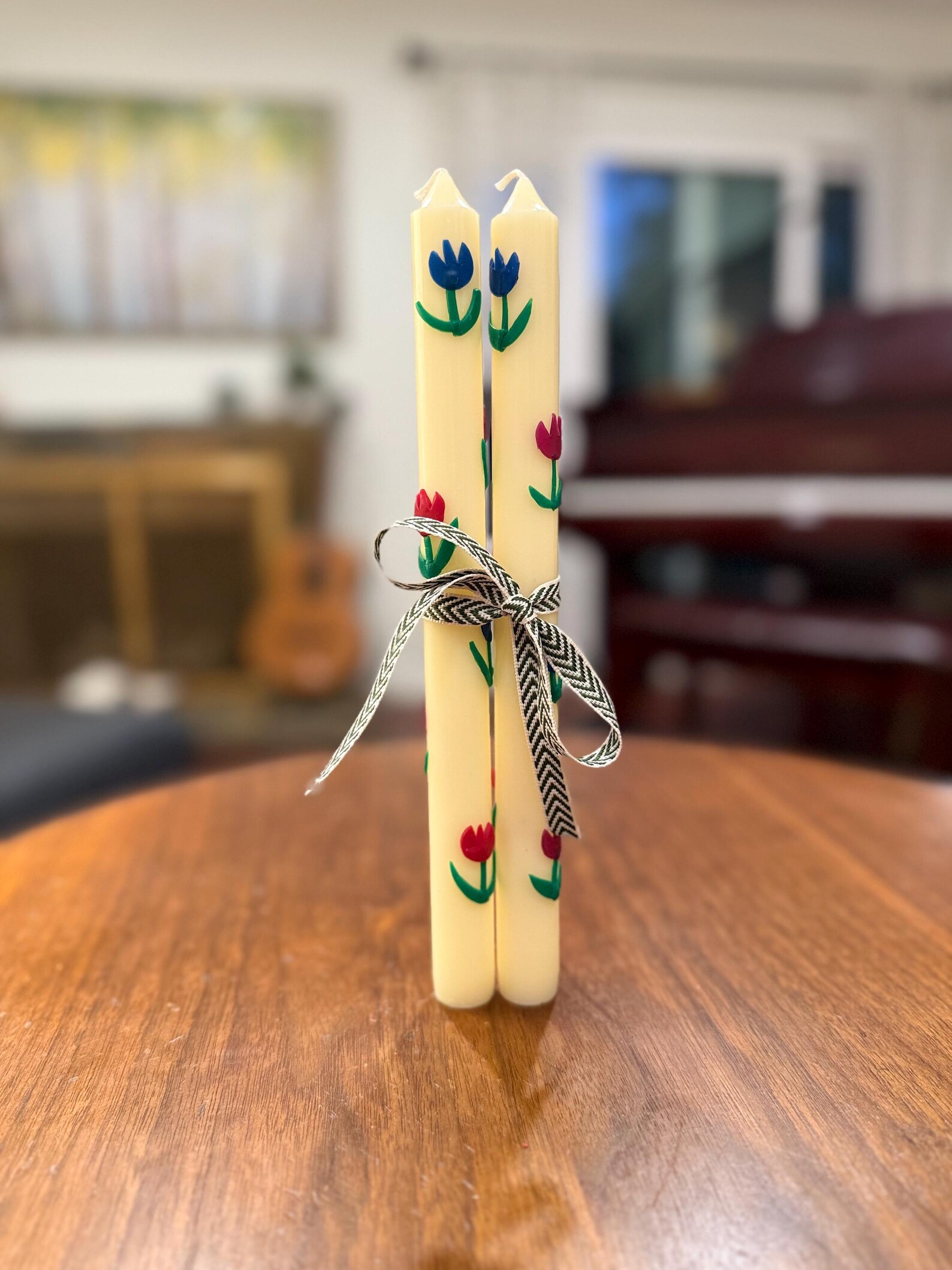 Spring Flower Candles, Set of 2 - Etsy