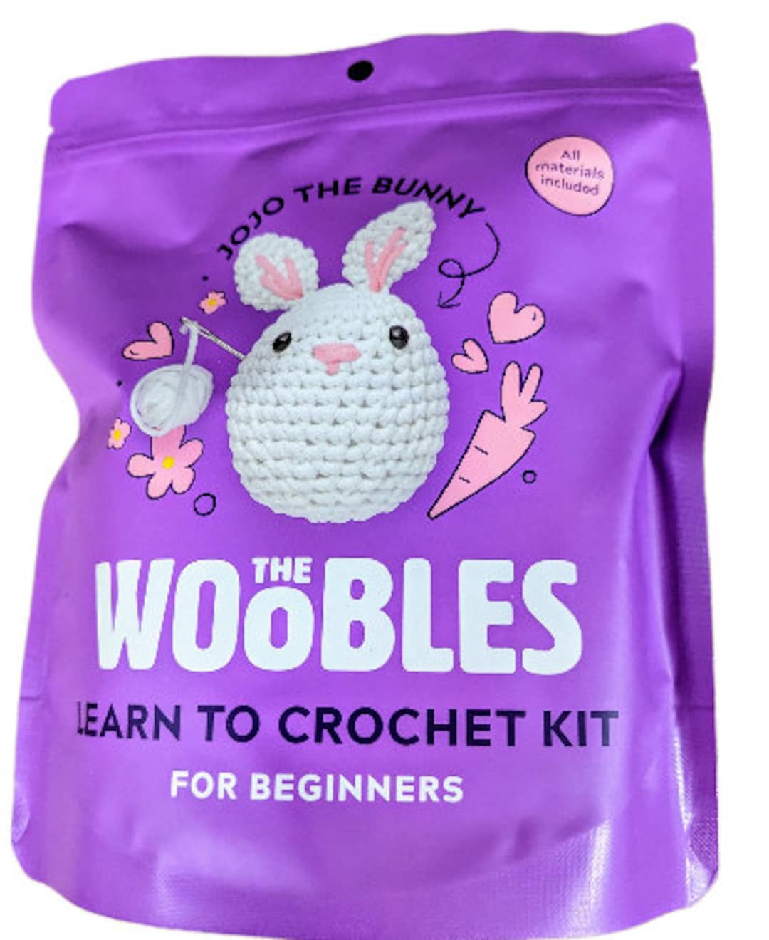 Jojo the Bunny Woobles Crochet Kit - Etsy