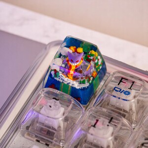 Artisan Keycap, Custom Resin Keycaps, Keycaps Set Animal, Gaming Decor ...