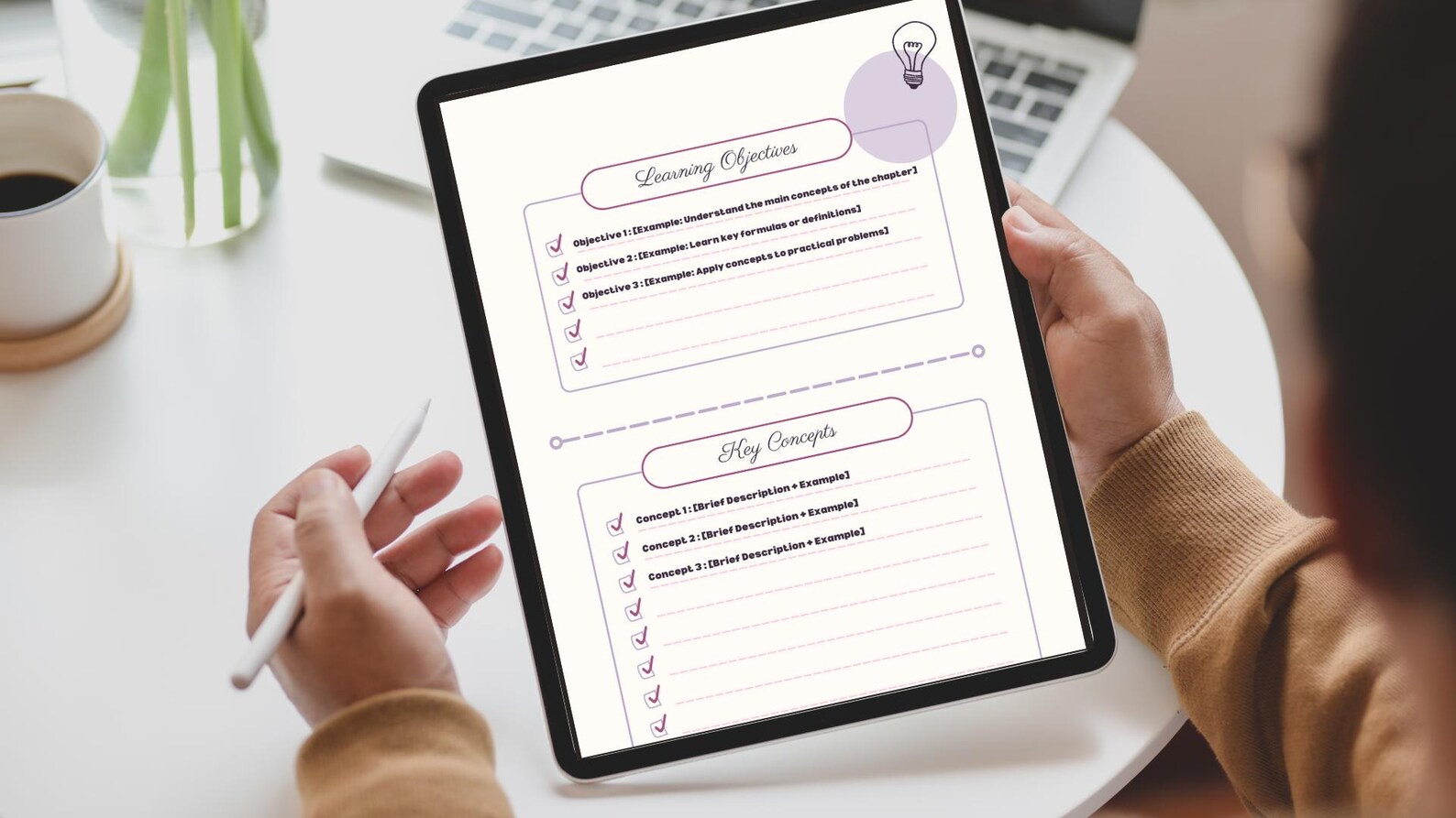 Editable Microlearning Template for Students | Focused Study Guide for ...