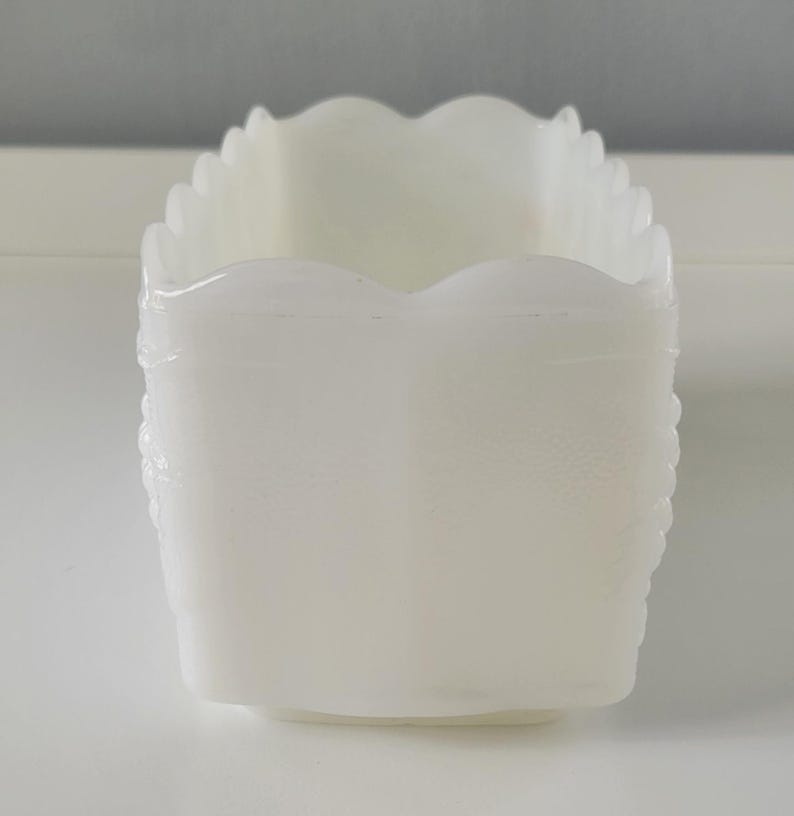 Fire-king Ware Milk Glass Rectangular Loaf Pan/flower Planter - Made by ...