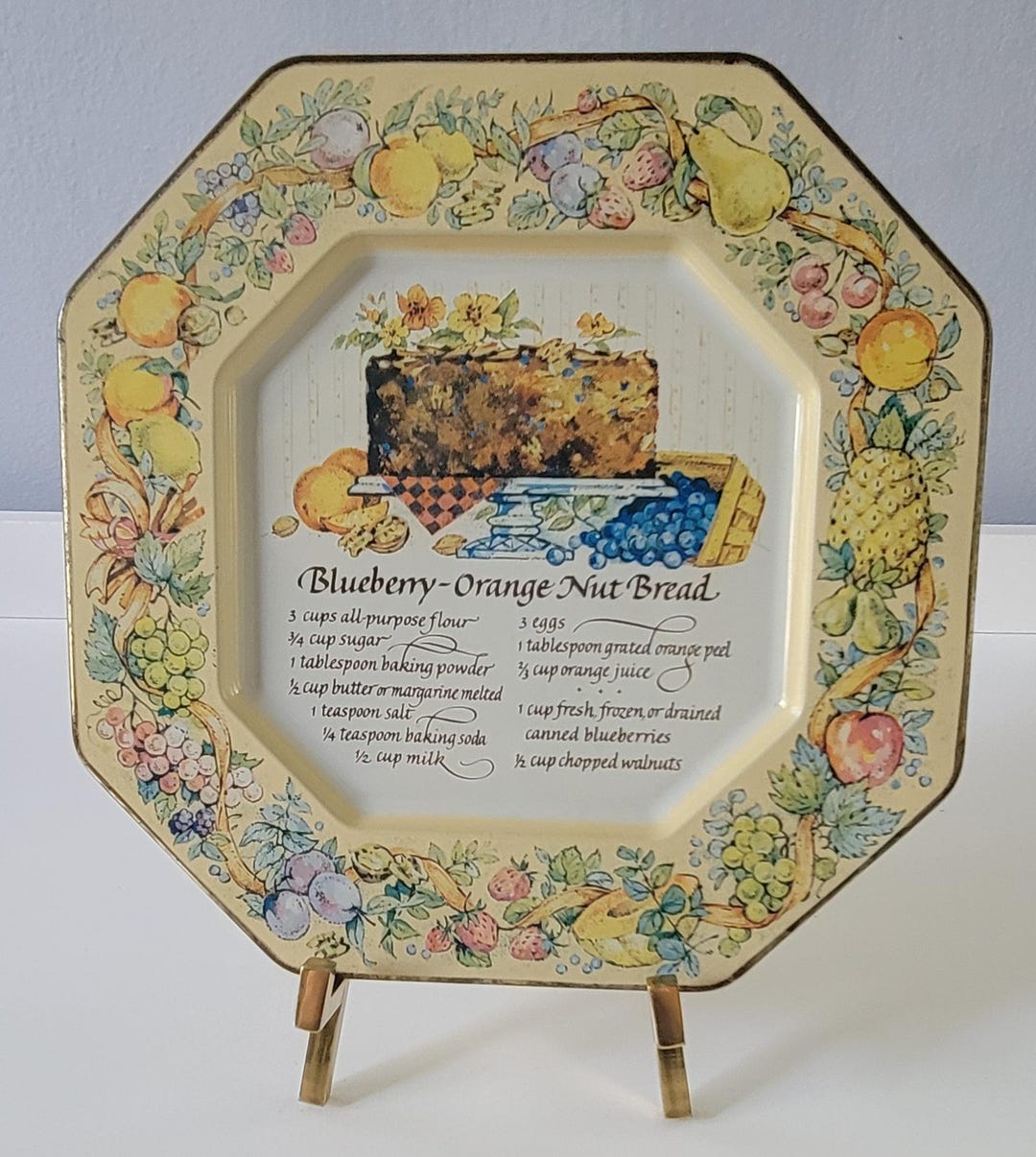 1980s Avon Blueberry-orange Nut Bread Recipe Metal Wall Hanging - Etsy