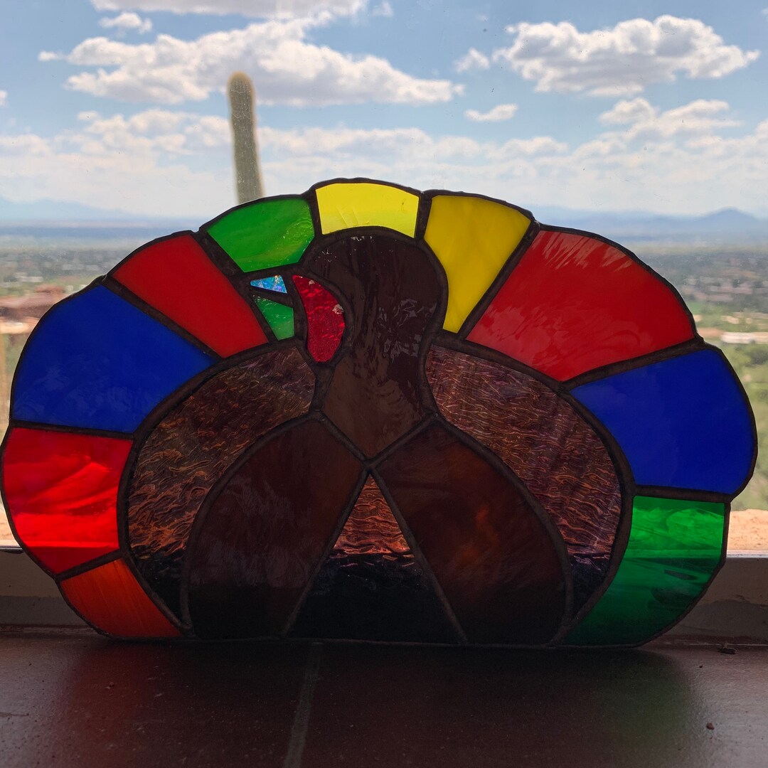 Thanksgiving Turkey Stained Glass - Etsy