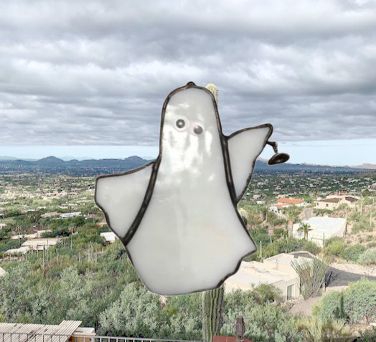 Large Ghost Stained Glass - Etsy
