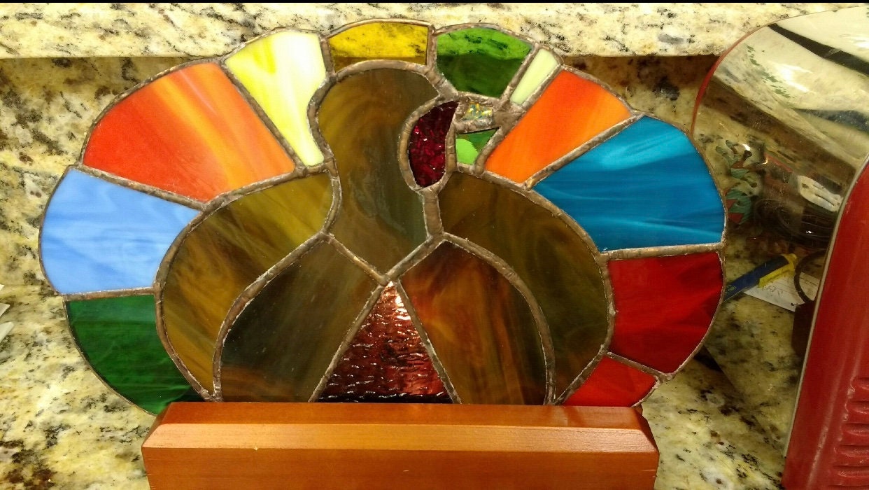 Thanksgiving Turkey Stained Glass - Etsy