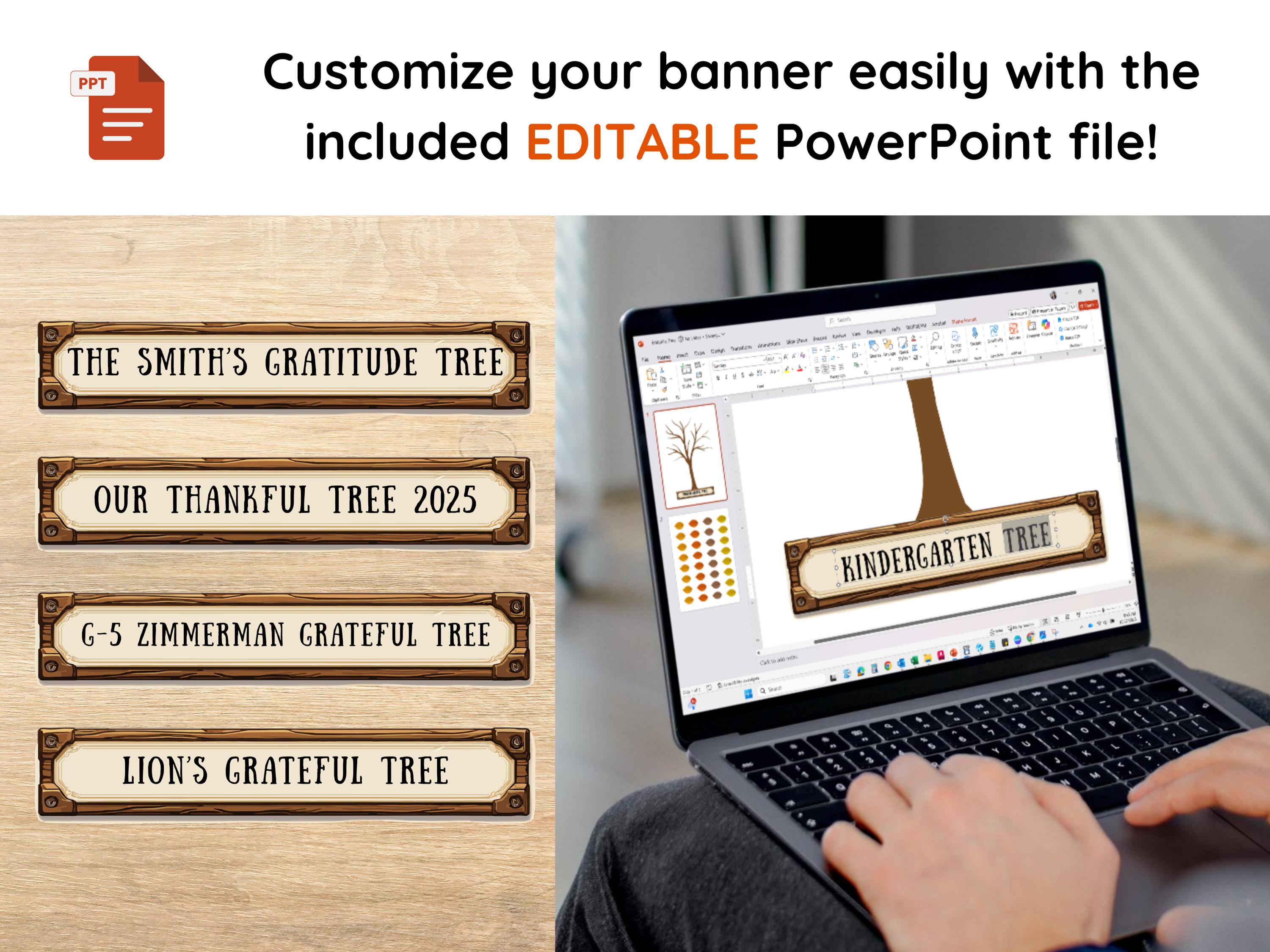 Grateful Tree Printable, Gratitude Tree Poster Printable Template ...