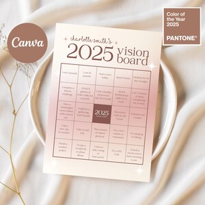New Year Vision Board Printables 2025 Vision Board Party Vision Board ...