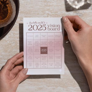 New Year Vision Board Printables 2025 Vision Board Party Vision Board ...
