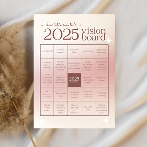 New Year Vision Board Printables 2025 Vision Board Party Vision Board ...