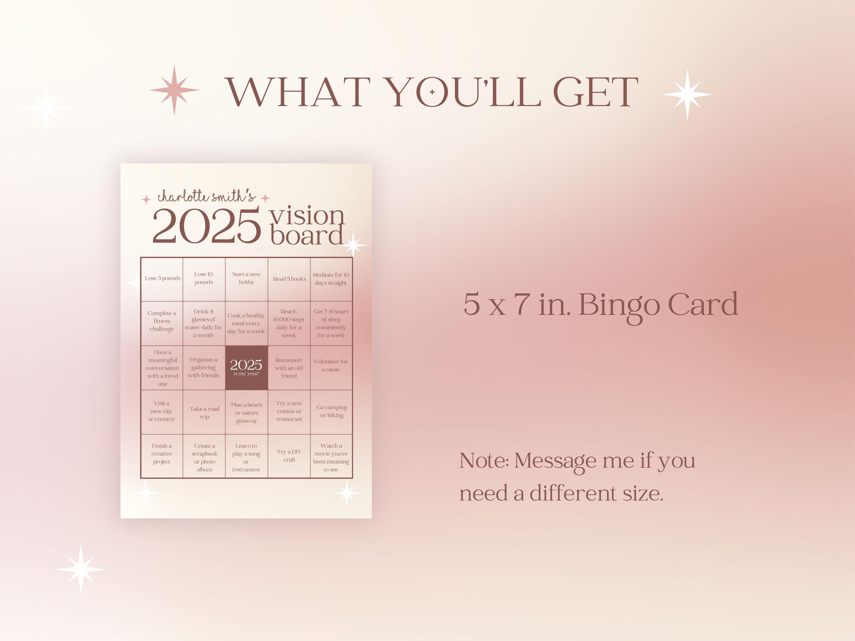 New Year Vision Board Printables 2025 Vision Board Party Vision Board ...