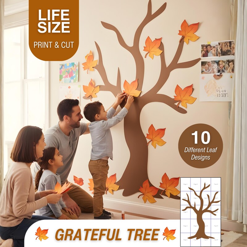 Grateful Tree Printable - Etsy