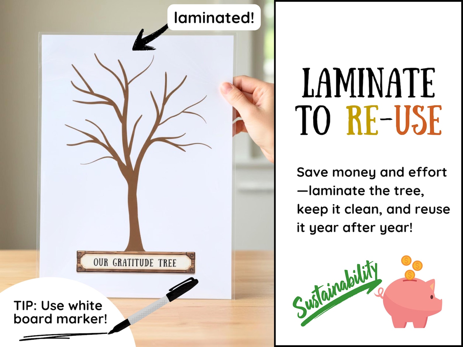 Grateful Tree Printable, Gratitude Tree Poster Printable Template ...