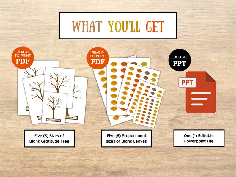 Grateful Tree Printable, Gratitude Tree Poster Printable Template ...