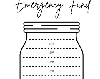 Emergency Fund Savings Challenge - Etsy