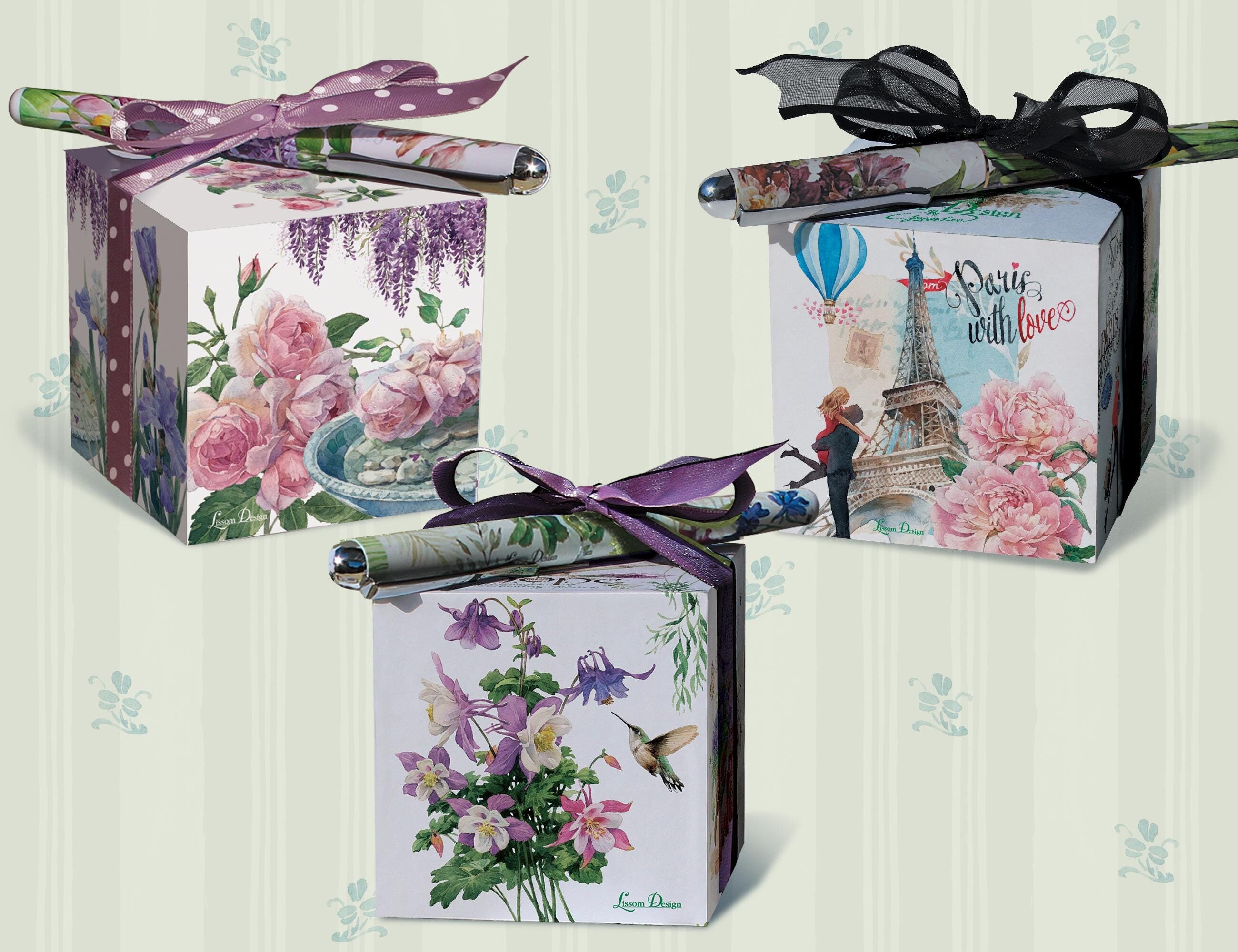 Paper Note Block | Custom Watercolor Designs, Office Gift for Friend ...