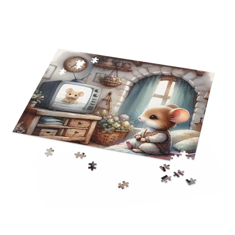 A Tiny World Within: Piece Together This Cozy Mouse Moment, Where Home ...