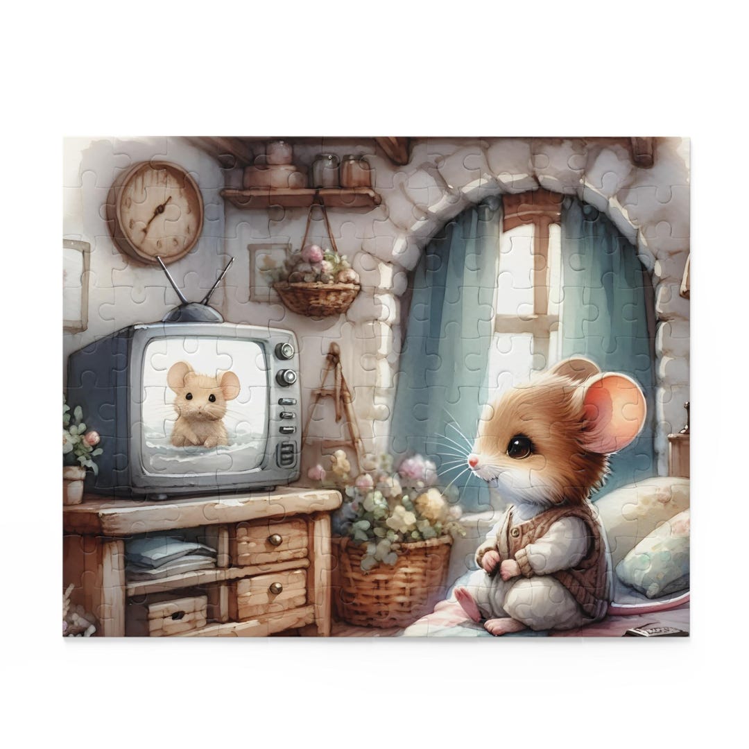 A Tiny World Within: Piece Together This Cozy Mouse Moment, Where Home ...