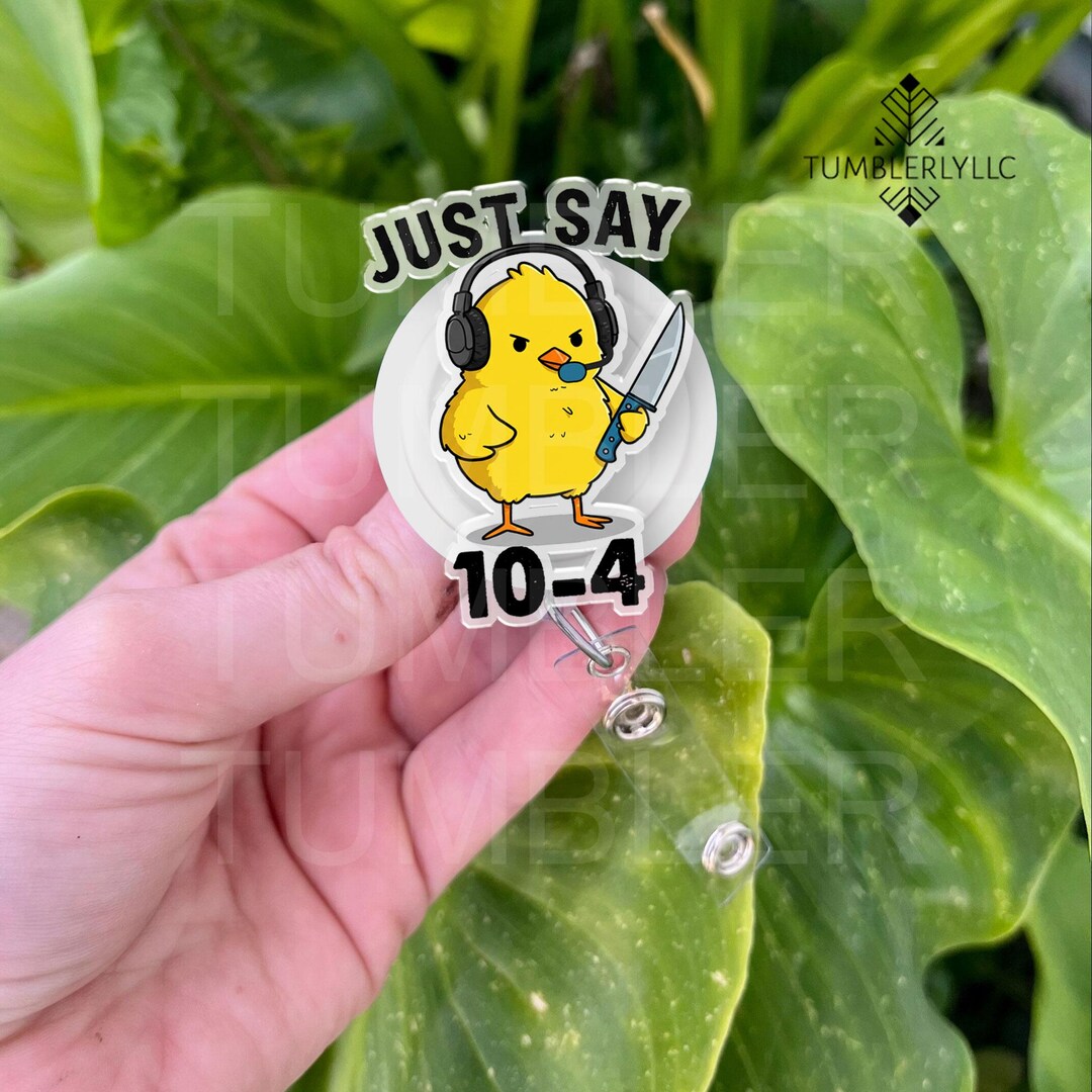 911 Dispatcher Badge Reel: Funny Duck Operator ID Holder - Etsy