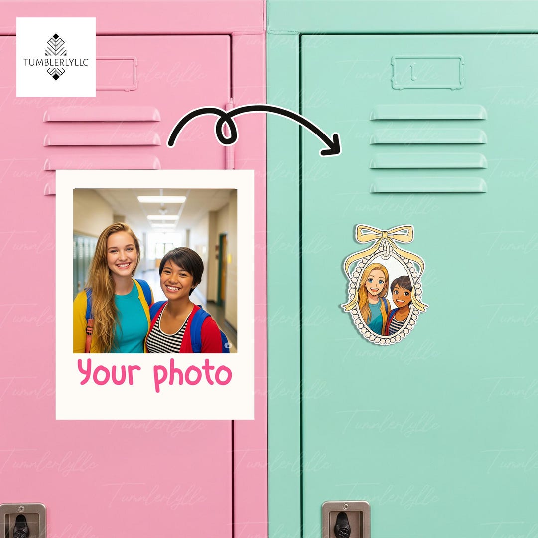 Custom Photo Locker Magnet: Personalized Acrylic School Gift - Etsy