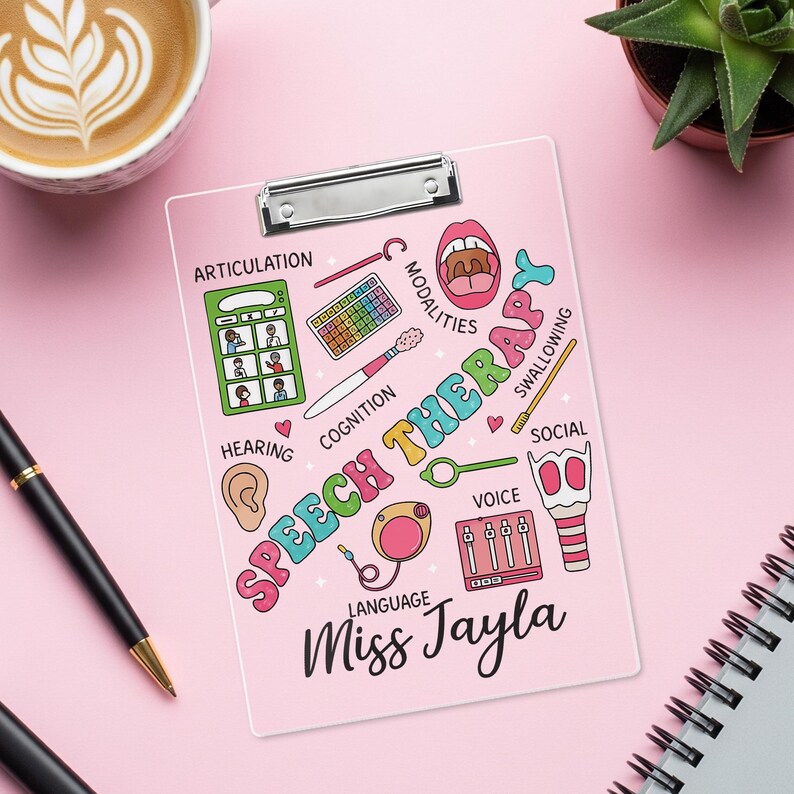 Personalized Speech Therapy Clipboard: Custom SLP Gift, Acrylic Office ...