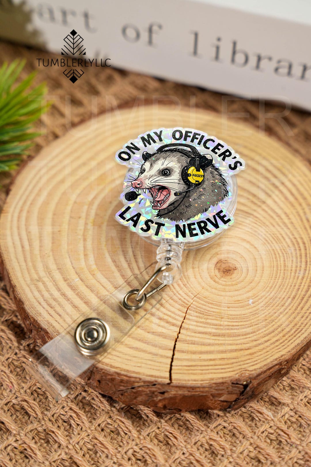 Opossum 911 Dispatcher Badge Reel: Funny Emt/police ID Holder - Etsy