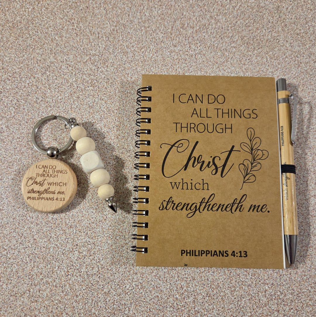 Christain Favors Bible Verse Religious Gift Printed Verse on Notebook ...