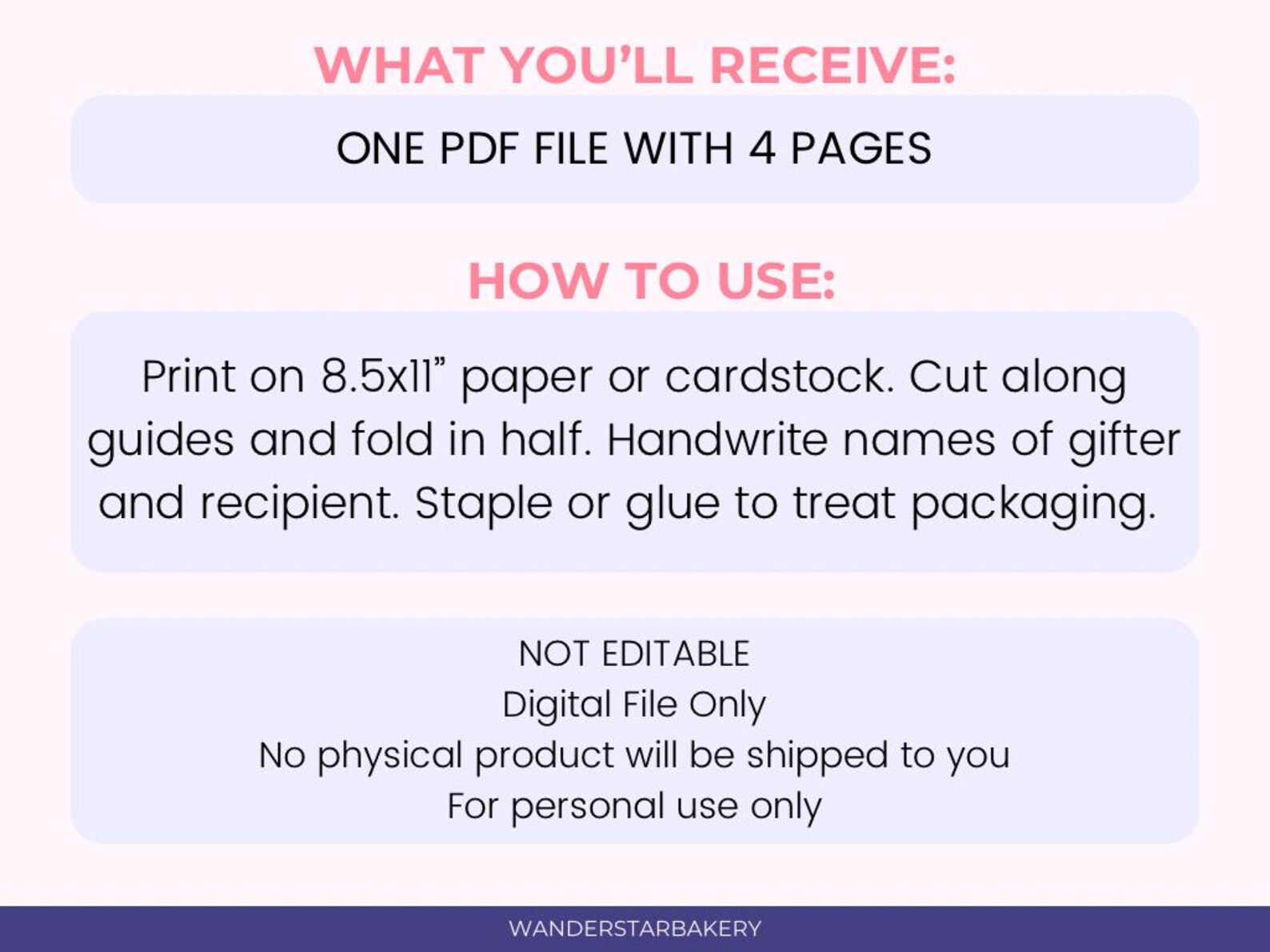 Valentine’s Day Treat Bag Topper, Bundle, Printable Cookie Topper ...