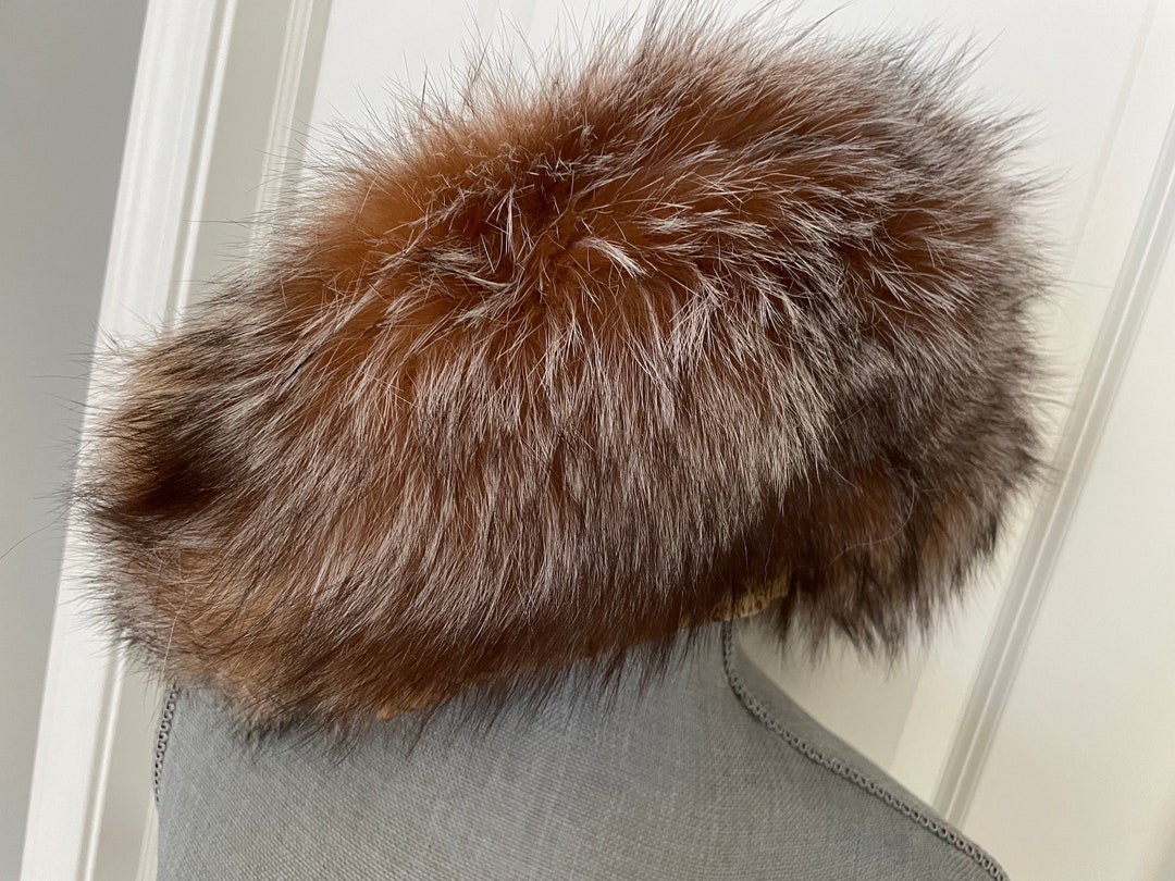 DERO Rocco Fox Fur Leather Russian Hat - Etsy