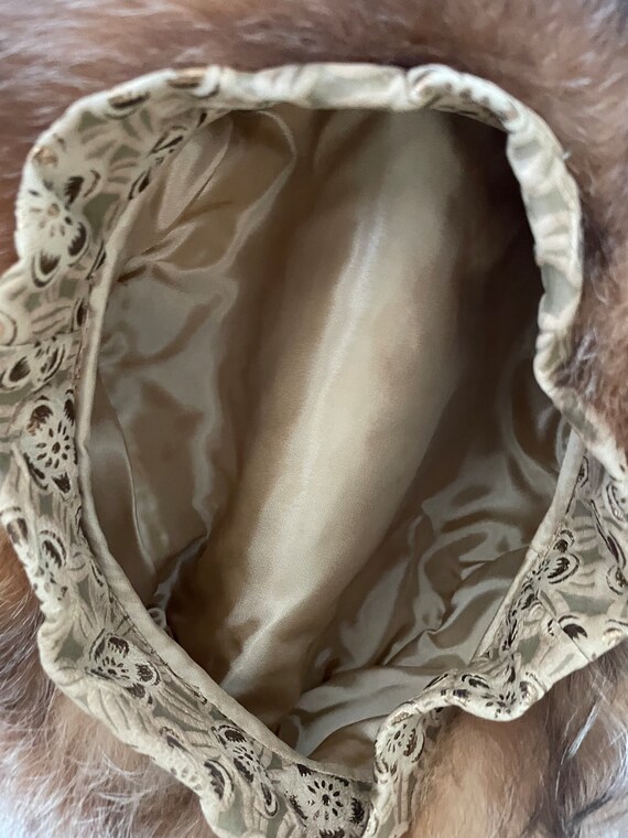 DERO Rocco Fox Fur Leather Russian Hat - Gem