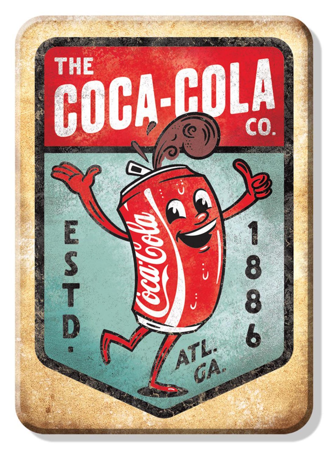 Coca Cola Dancing Can 2” X 3" Magnet - Etsy
