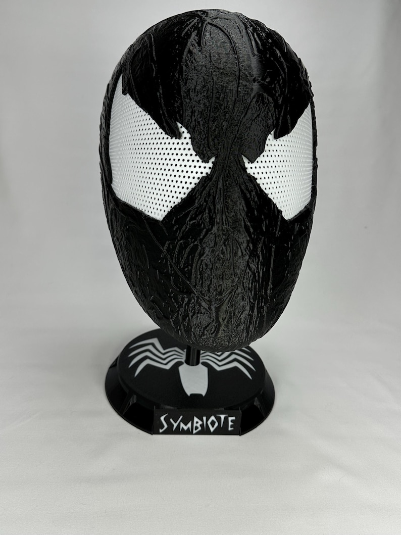 3D Printed Symbiote Spider-man Helmet: Cosplay Mask, Collectible - Etsy