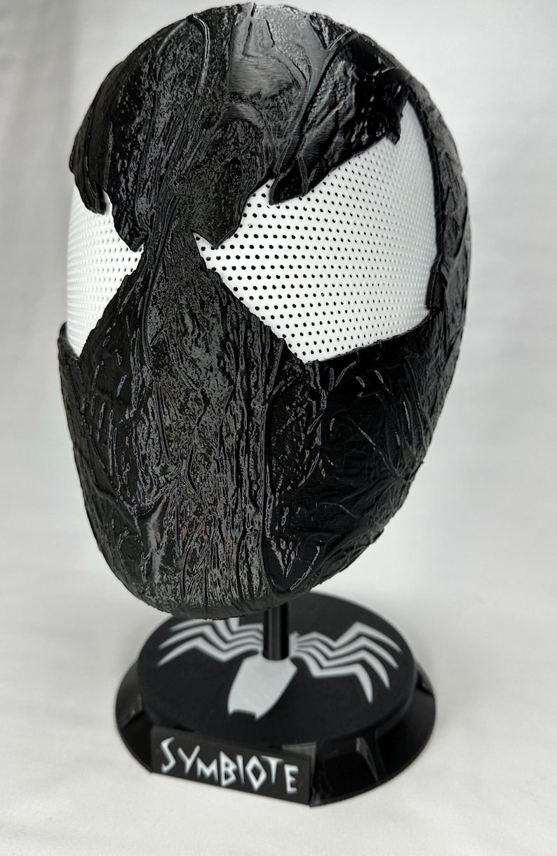 3D Printed Symbiote Spider-man Helmet: Cosplay Mask, Collectible - Etsy